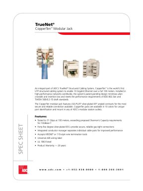 Tài liệu ADC KRONE - Datasheet - Cat 6A - Modular Jack pdf
