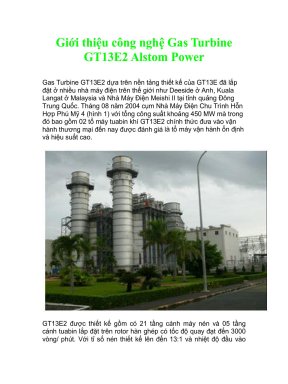 Tài liệu Giới thiệu công nghệ Gas Turbine GT13E2 Alstom Power doc