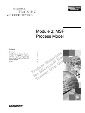 Tài liệu Module 3: MSF Process Model pdf