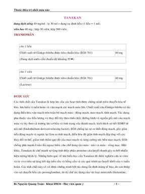 Tài liệu Thuốc điều trị nhồi máu não: Tanakan pdf