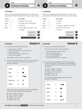 Tài liệu New english file elementary test booklet part 7 pdf