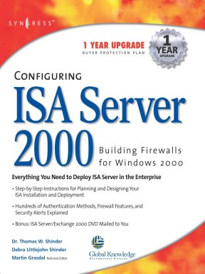 Tài liệu Configuring ISA Server 2000 Building Firewalls for Windows 2000 docx