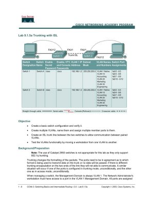 Tài liệu Lab 9.1.5a Trunking with ISL ppt