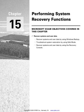 Tài liệu Performing System Recovery Functions pptx