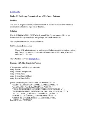 Tài liệu Retrieving Constraints from a SQL Server Database docx