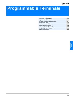 Programmable terminals