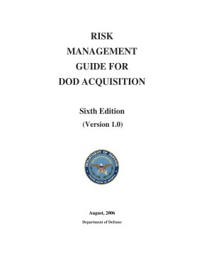 RISK MANAGEMENT GUIDE FOR DOD ACQUISITION docx