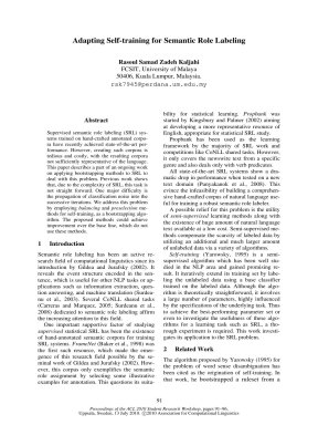 Báo cáo khoa học: "Adapting Self-training for Semantic Role Labeling" pdf