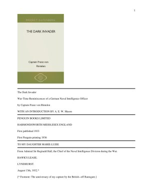 The Dark Invader pdf