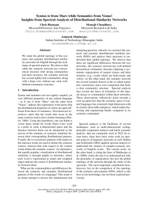Báo cáo khoa học: "Syntax is from Mars while Semantics from Venus ...