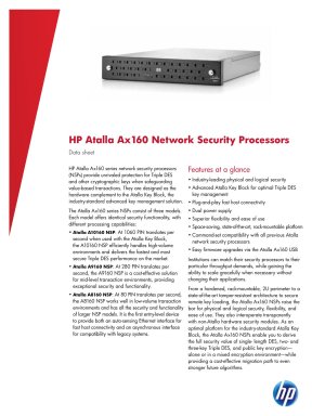 HP Atalla Ax160 Network Security Processors pptx