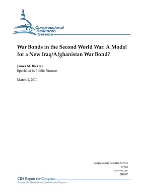 War Bonds in the Second World War: A Model for a New Iraq/Afghanistan ...