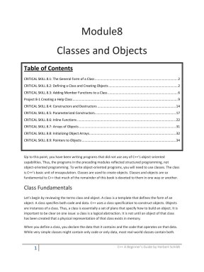 Module 8 Classes and Objects ppt