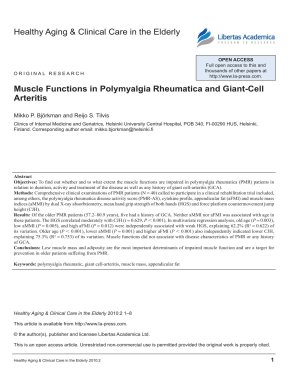 Muscle Functions in Polymyalgia Rheumatica and Giant-Cell Arteritis docx