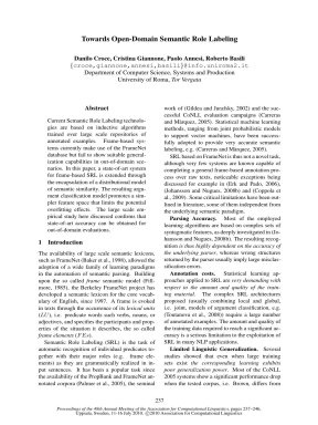 Báo cáo khoa học: "Towards Open-Domain Semantic Role Labeling" doc