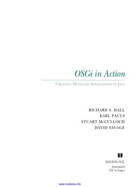 OSGi in Action: Creating Modular Applications in Java ppt