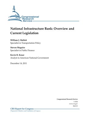 National Infrastructure Bank: Overview and Current Legislation ppt