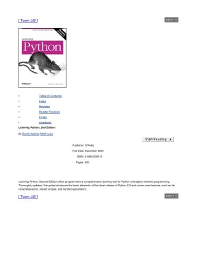 o'reilly - learning python 2nd edition