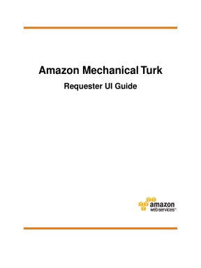 Amazon Mechanical Turk Requester UI Guide pdf