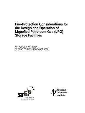 API - 2510A - Fire-Protection Considerations for the Design and ...