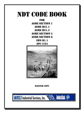 NDT code book made easy
