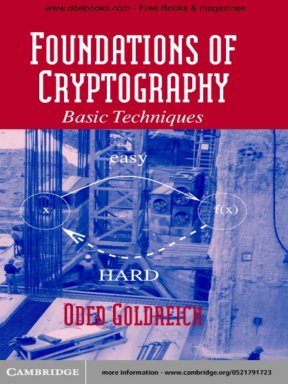foundations of cryptography - vol. 1, basic tools