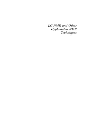 LC-NMR and Other Hyphenated NMR Techniques doc