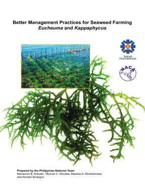 Better management practices for seaweed farming (Eucheuma and Kappaphycus)