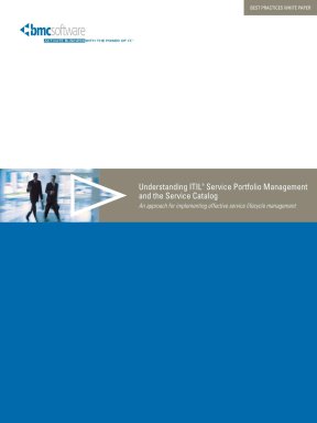 Understanding itiL ® service portfolio Management and the service ...