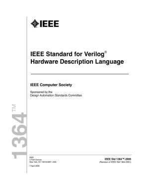 IEEE standard for verilog HDL