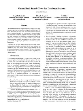 Generalized Search Trees for Database Systems potx