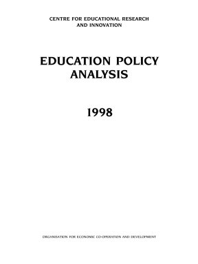 Education Policy Analysis 1998 ppt