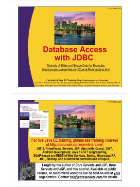 Database Access with JDBC ppt
