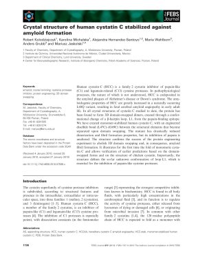 Báo cáo khoa học: Crystal structure of human cystatin C stabilized ...