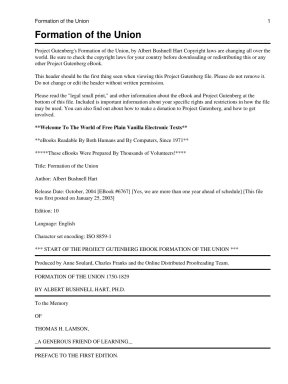 Formation of the Union pdf