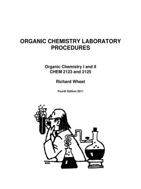 ORGANIC CHEMISTRY LABORATORY PROCEDURES pdf