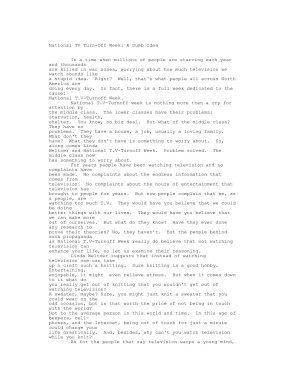 national tv turn off week a dumb idea