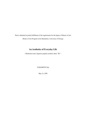 An Aesthetics of Everyday Life – Modernism and a Japanese popular ...