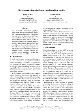 Báo cáo khoa học: "Decision detection using hierarchical graphical models" docx