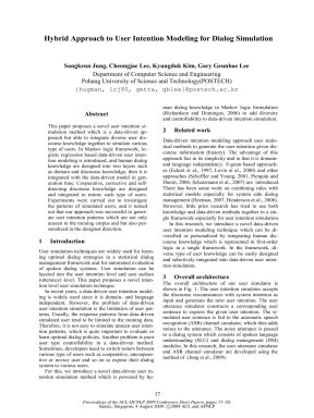 Báo cáo khoa học: "Hybrid Approach to User Intention Modeling for Dialog Simulation" doc
