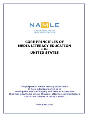 CORE PRINCIPLES OF MEDIA LITERACY EDUCATION in the UNITED STATES potx