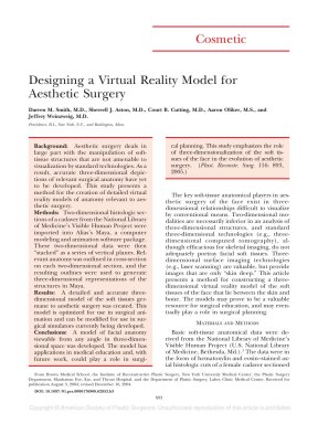 Designing a Virtual Reality Model for Aesthetic Surgery docx