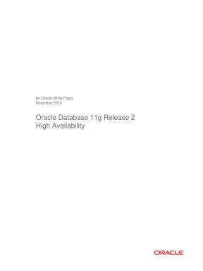 Oracle White Paper—Oracle Database 11g Release 2 High Availability pot
