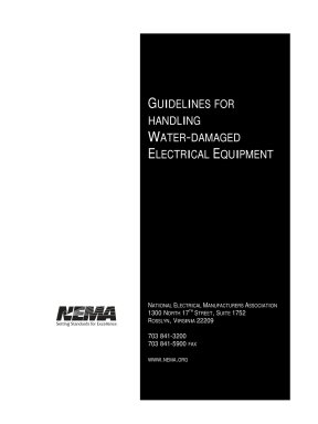 GUIDELINES FOR HANDLING WATER-DAMAGED ELECTRICAL EQUIPMENT doc