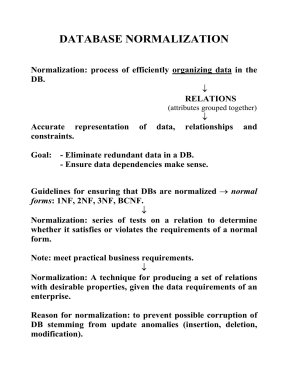 DATABASE NORMALIZATION docx