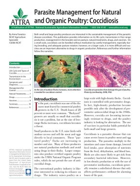 Parasite Management for Natural and Organic Poultry: Coccidiosis pptx