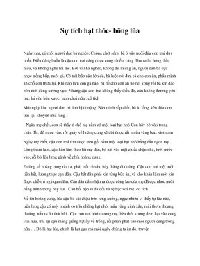 Sự tích hạt thóc- bông lúa doc