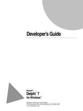 delphi 7 - developer's guide