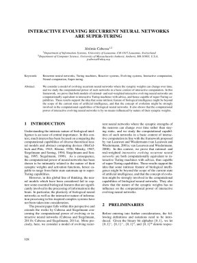 interactive evolving recurrent neural networks