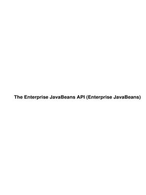 the enterprise java beans